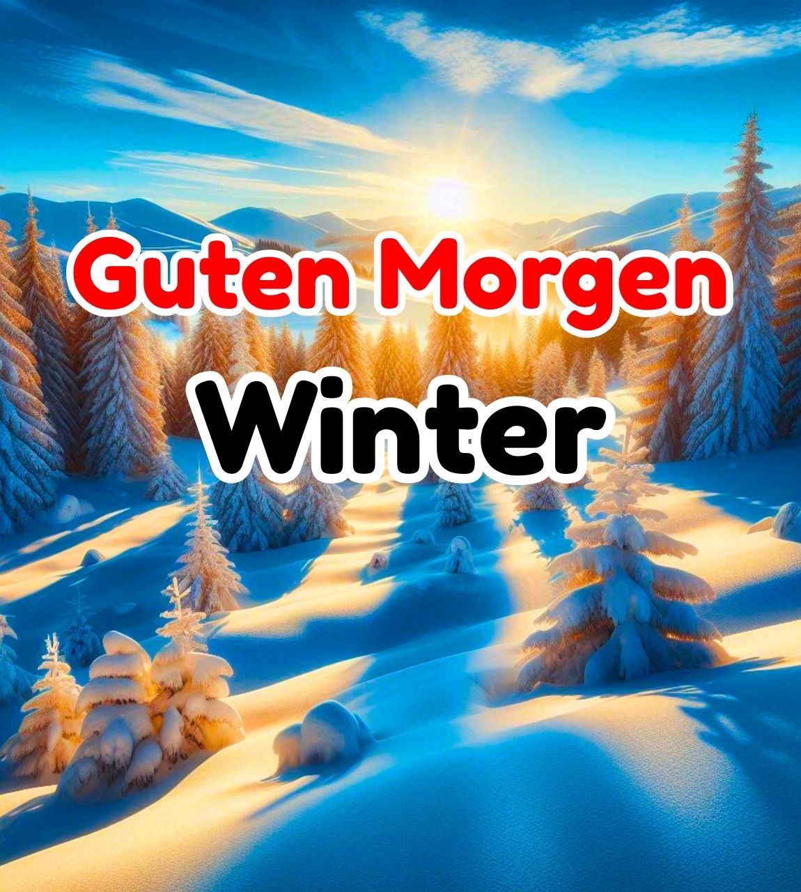 Guten Morgen Grue Winter